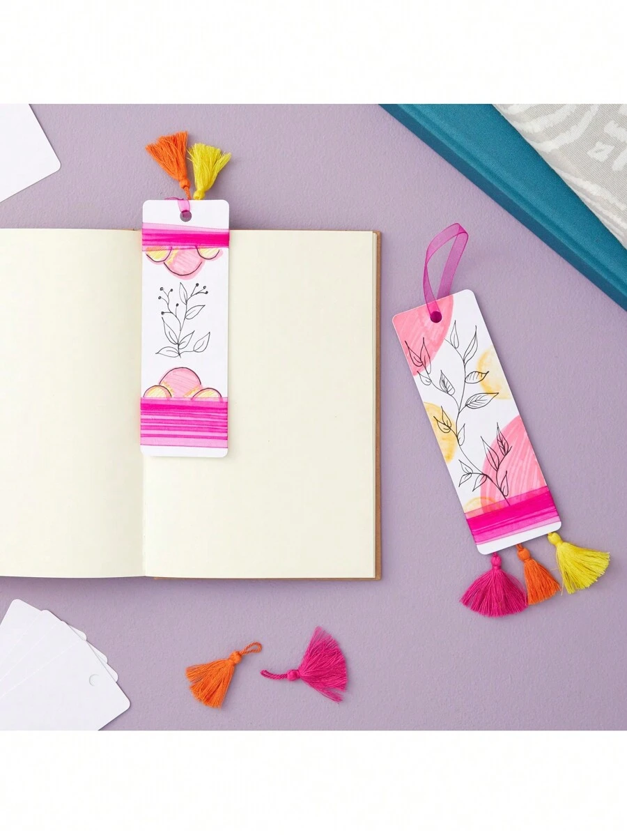 300-Pack Bulk Blank Bookmarks To Decorate, White Plain Cardstock Page ...