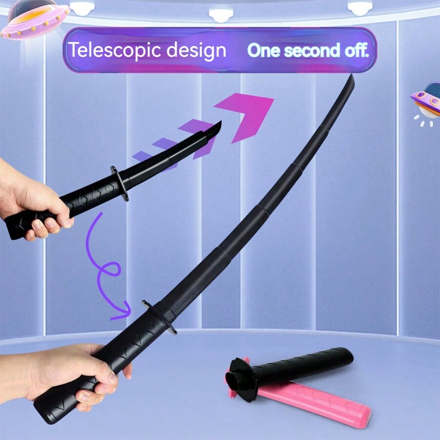 1pc Toy Chinese Kung Fu Sword-Style Extendable Sword/Samurai Sword, 3d ...