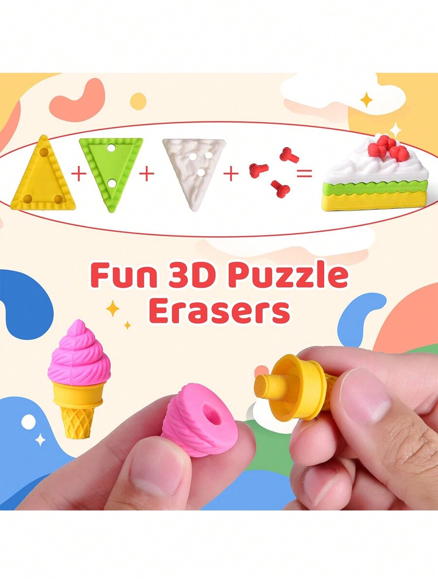 5/15/30PCS Food Erasers Desk Pets For Classroom, Cute Random Mini ...