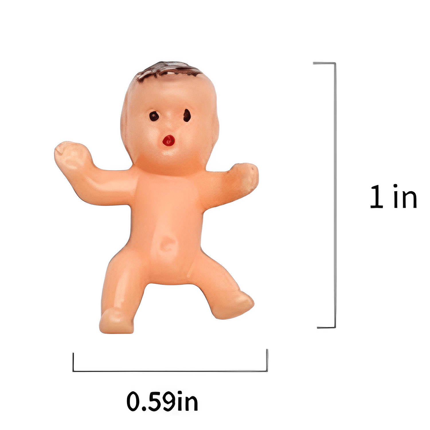 40 Pcs Mini Plastic Baby for Baby Shower Party, 1 Inch Plastic Babies ...