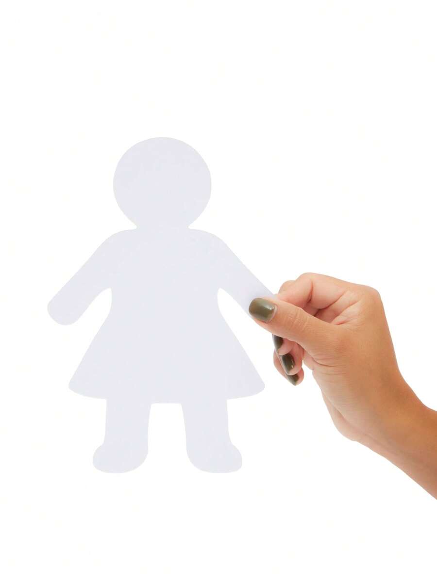 Paper Shapes - 48-Pack Blank Paper Cutouts, Kid Shaped Papers, Kids ...