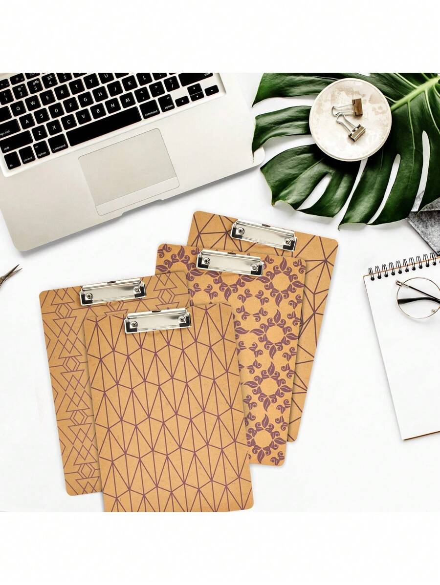 8 Pack Cute Clipboards With Low Profile Clips, Wooden Clip Boards 8 ...