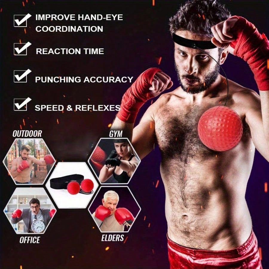 Head-mounted Boxing Reaction Ball, Suitable For Boxing Reaction And ...