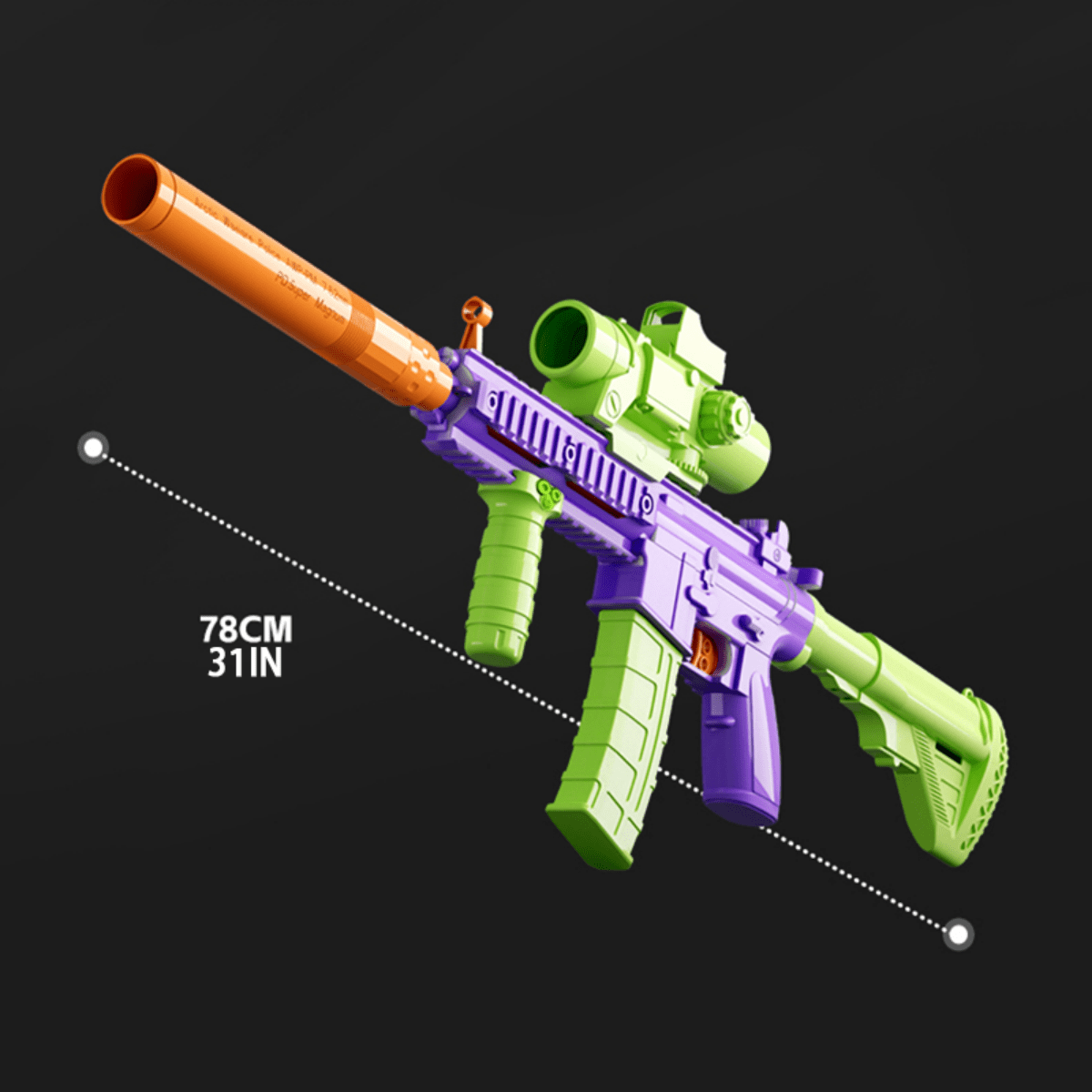 New M4a1 Radish Color Softball Gun Toy Gun Rifle [Mechanical Continuous ...