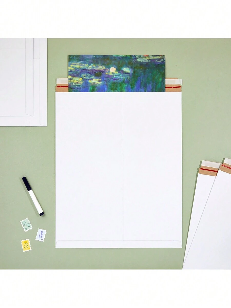 Stockroom Plus 50 Pack Stay Flat Rigid Mailers 17x21 With Self Adhesive ...