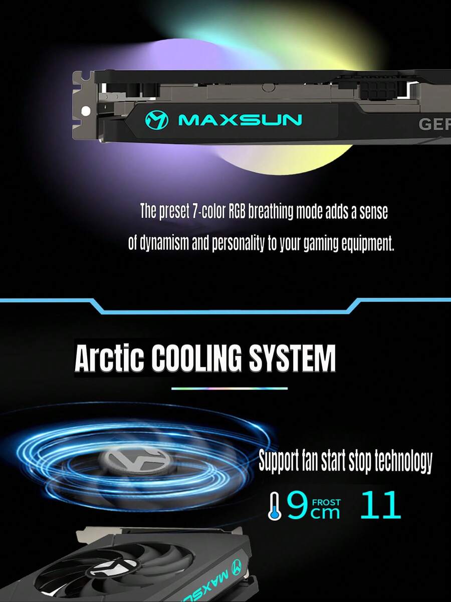 MAXSUN Graphics Cards RTX 4060 Terminator B 8G SO GDDR6 GPU 128bit PCI ...