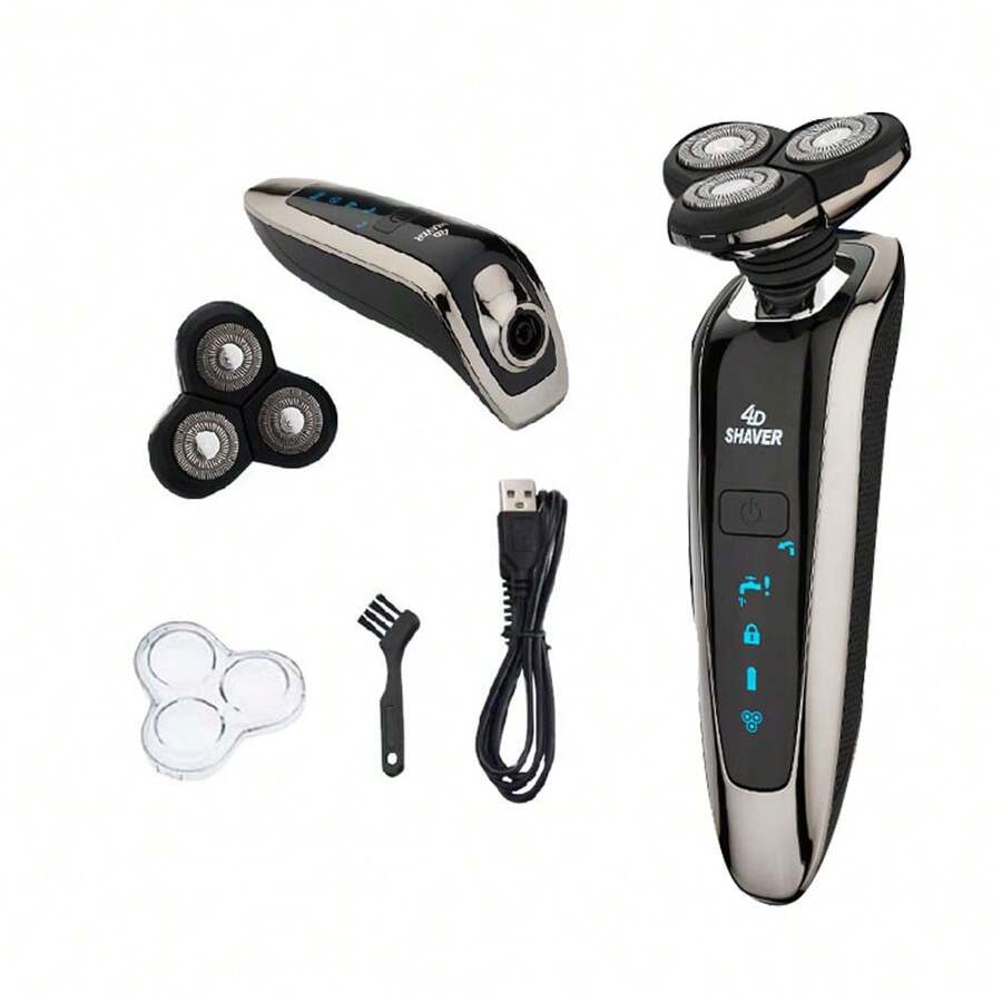 Rasoir électrique sans fil pour hommes, rasoir électrique homme sec et ...