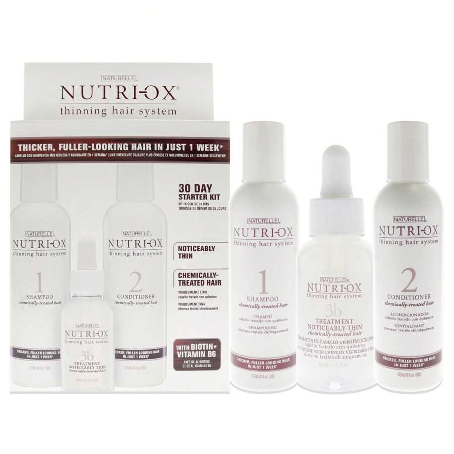 Nutri-Ox NUTRI-OX Extremely Thin Chemically Treated Hair Starter Kit By Nutri-Ox For Unisex ...