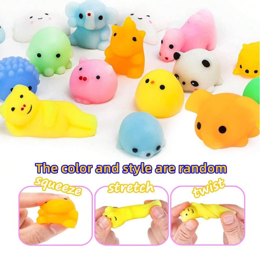72 Pcs Kawaii Squishies, Mochi Squishy Toys For Party Favors, Mini ...