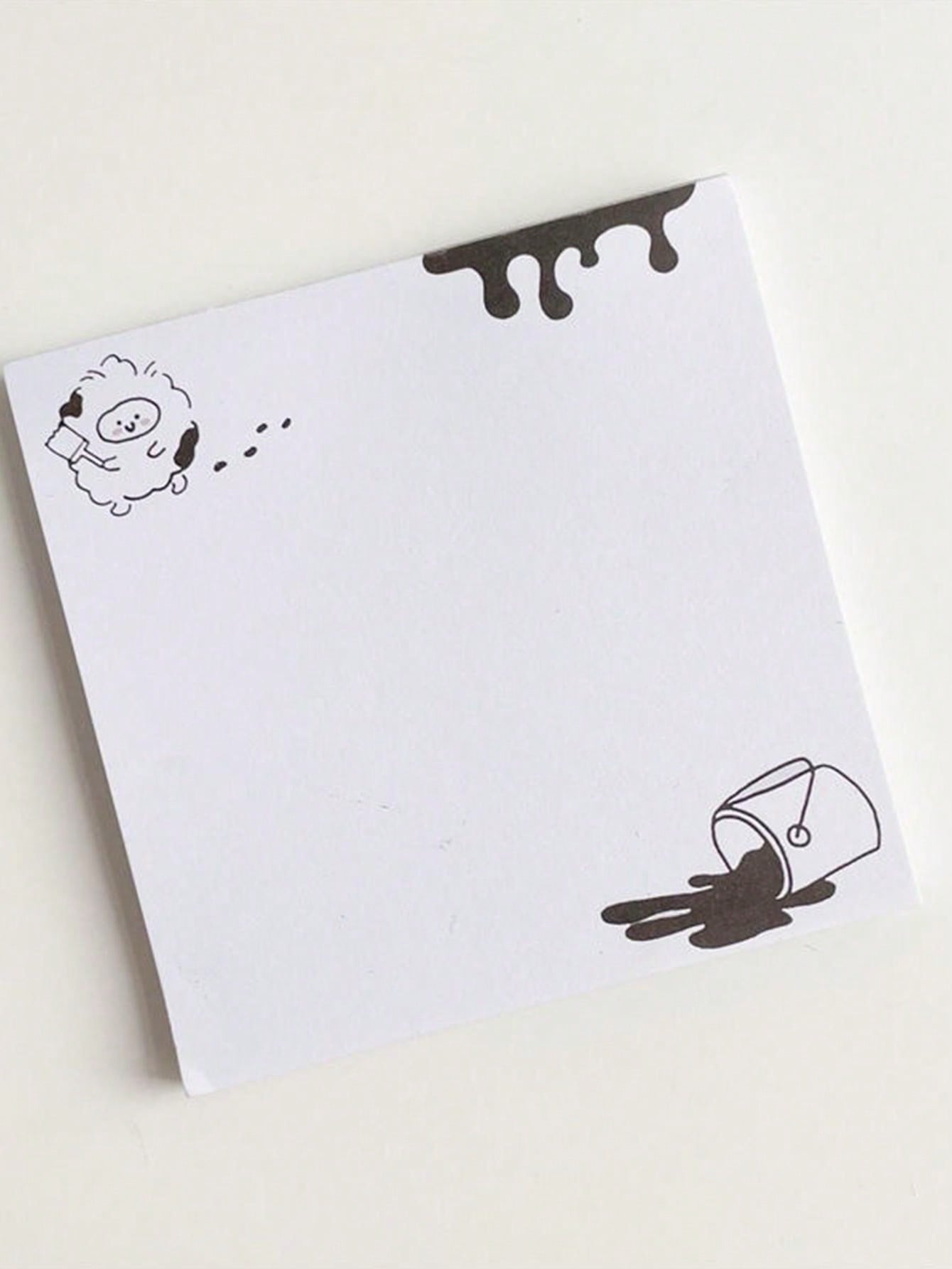 50 Sheets Cute Sheep Shaped Sticky Notes, Memo Pads For Quick Notes And ...