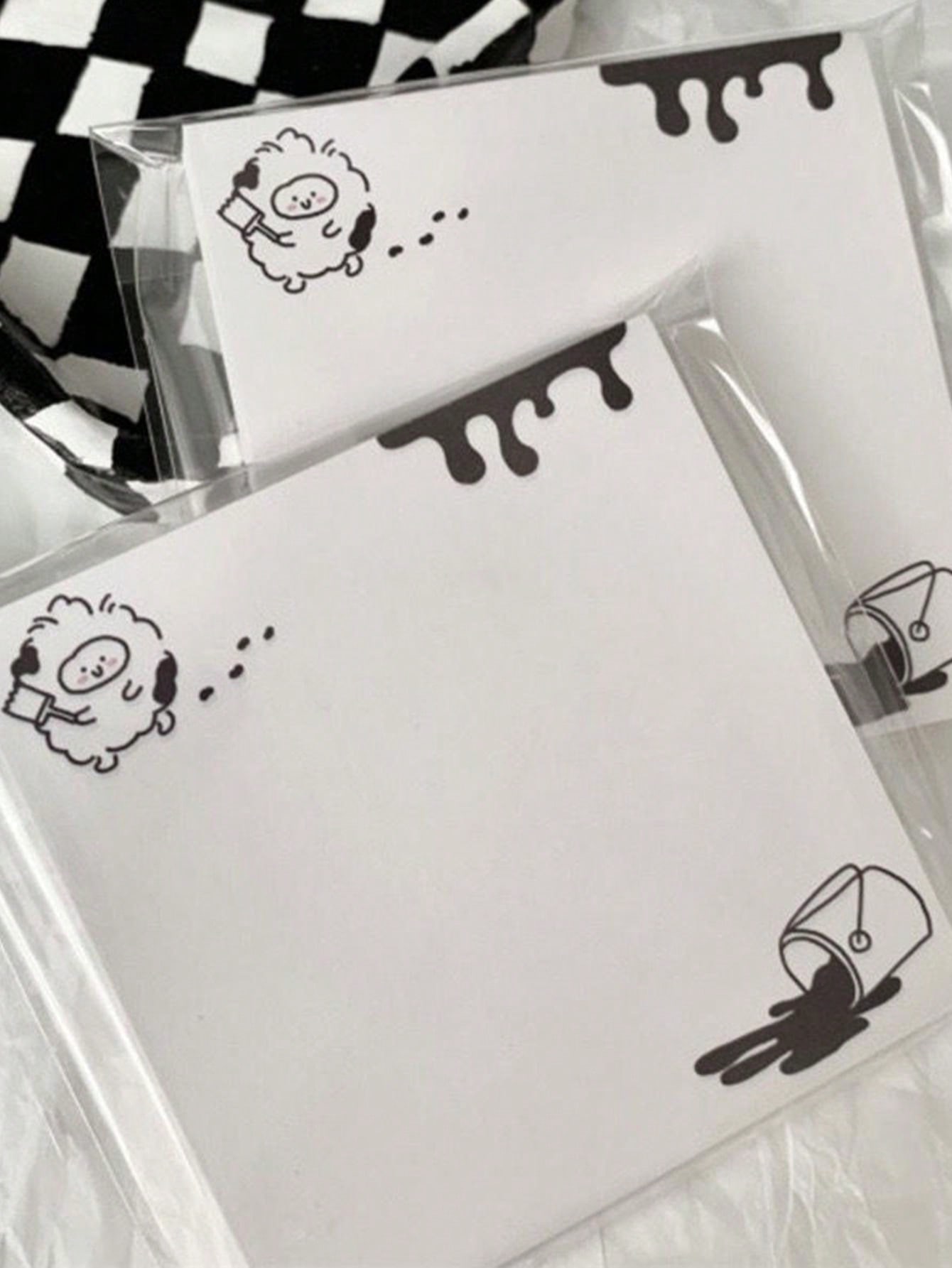 50 Feuilles Notes Autocollantes En Forme De Mouton Mignon, Blocs-notes ...