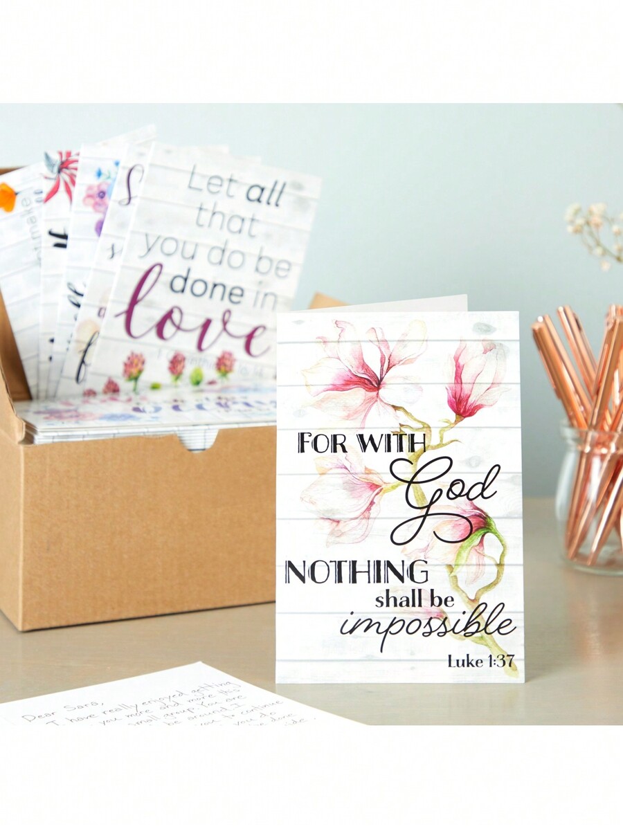 60 Pack Christian Inspirational Cards With Envelopes, Encouragement ...