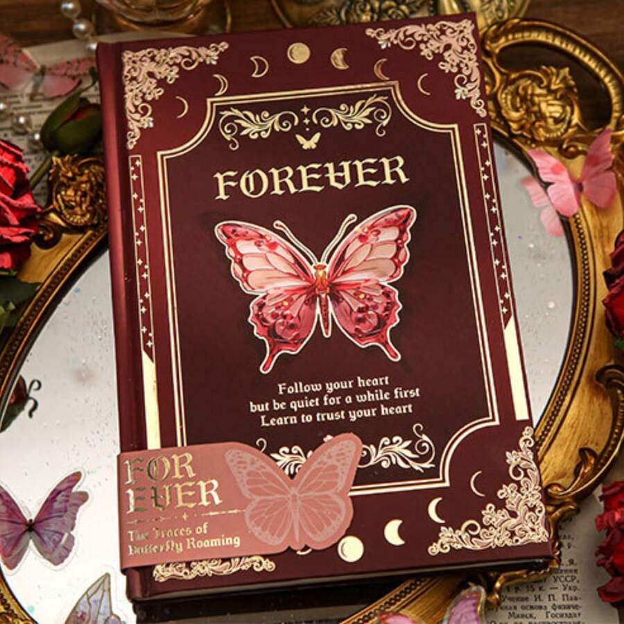 Vintage Multicolor Butterfly Themed Planner Notebook For Office Note ...