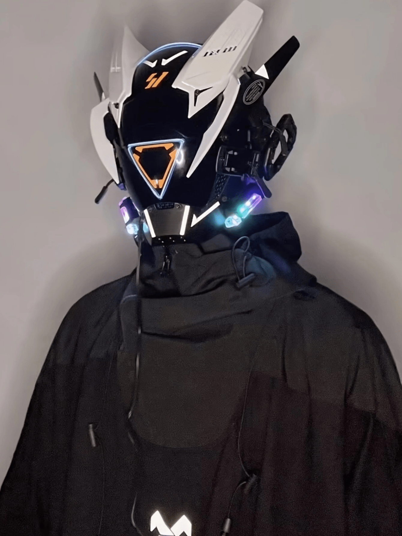 Punk Mask Trend Cosplay Personality Dark Mask Role Playing Robot Mask ...