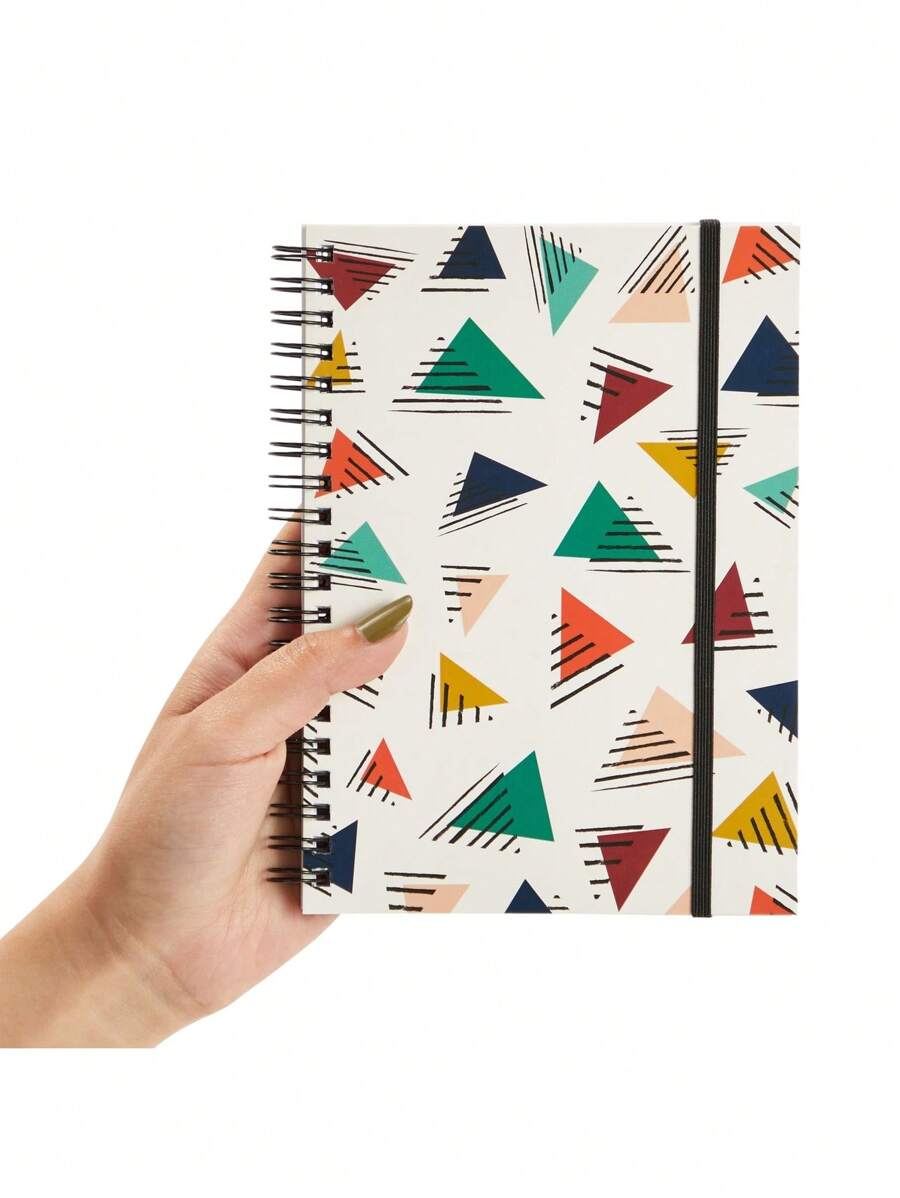 6 Pack 5x7 Spiral Notebooks with Pocket - Small Lined Journals with ...