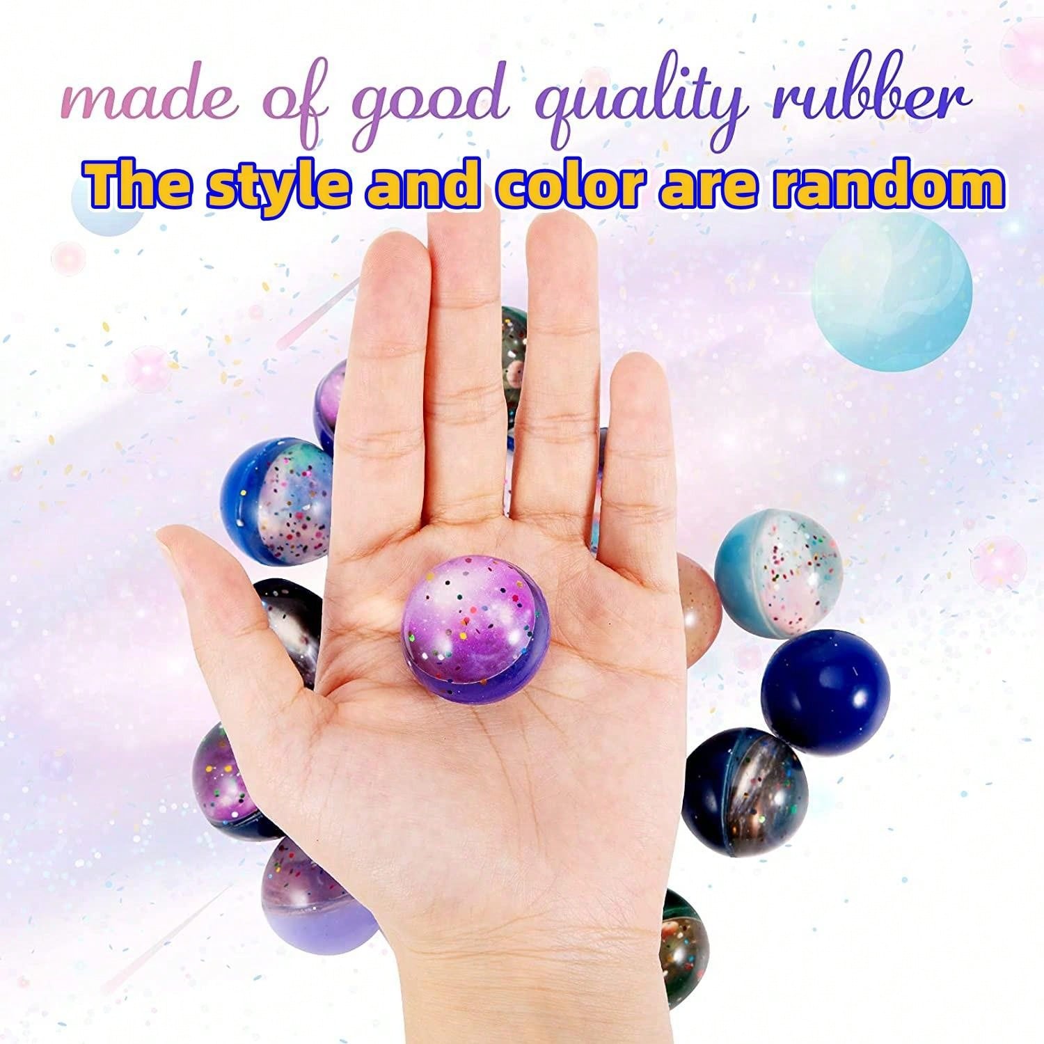 20PCS Space Bouncy Balls, Space Bouncy Balls Bulk 32mm Space Theme ...