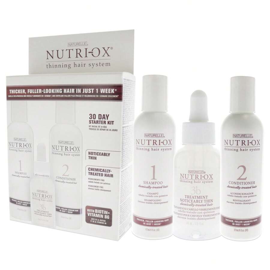Nutri-Ox NUTRI-OX Extremely Thin Chemically Treated Hair Starter Kit By Nutri-Ox For Unisex ...