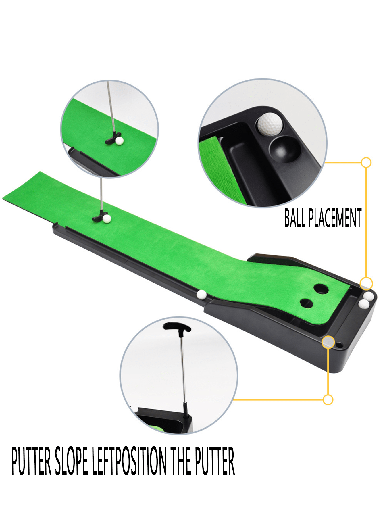 A Set Of Desktop Game Mini Golf Putting Practice Device Mini Desktop ...