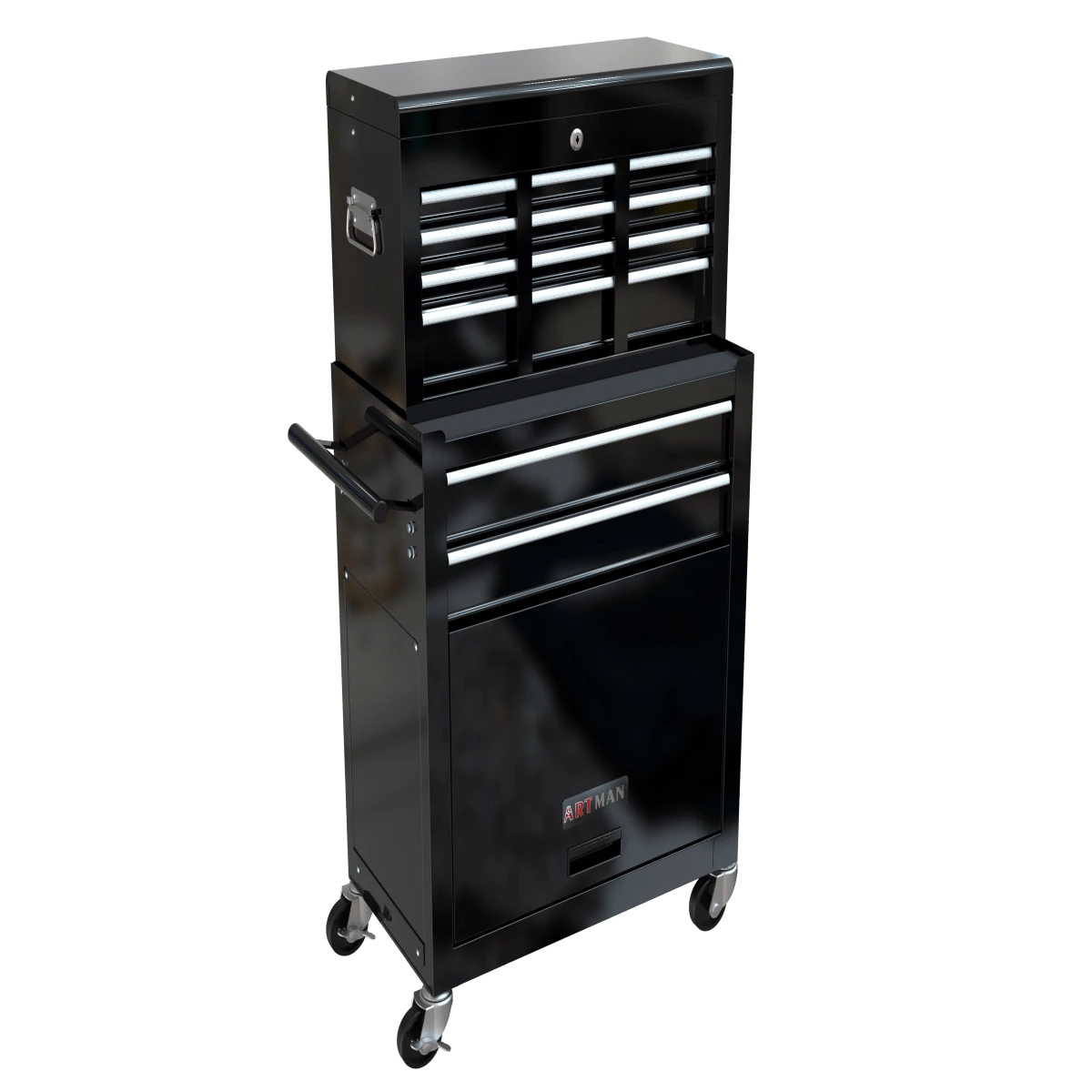 High Capacity Rolling Tool Chest with Wheels and Drawers, 8-Drawer Tool ...