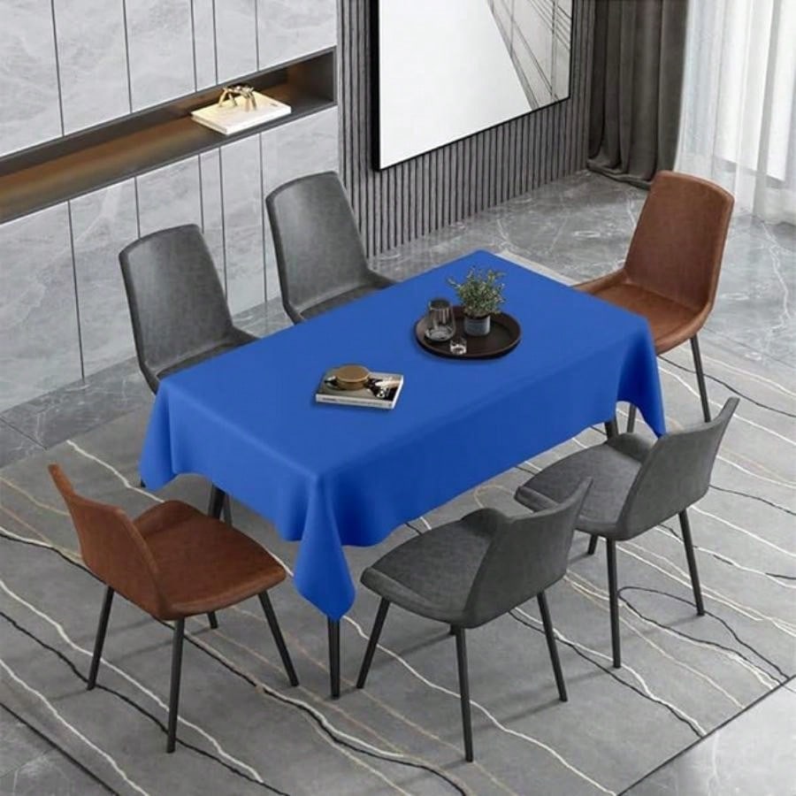 Mantel Rectangular De Mesa En Color Azul, 2 Piezas, Mantel Desechable ...