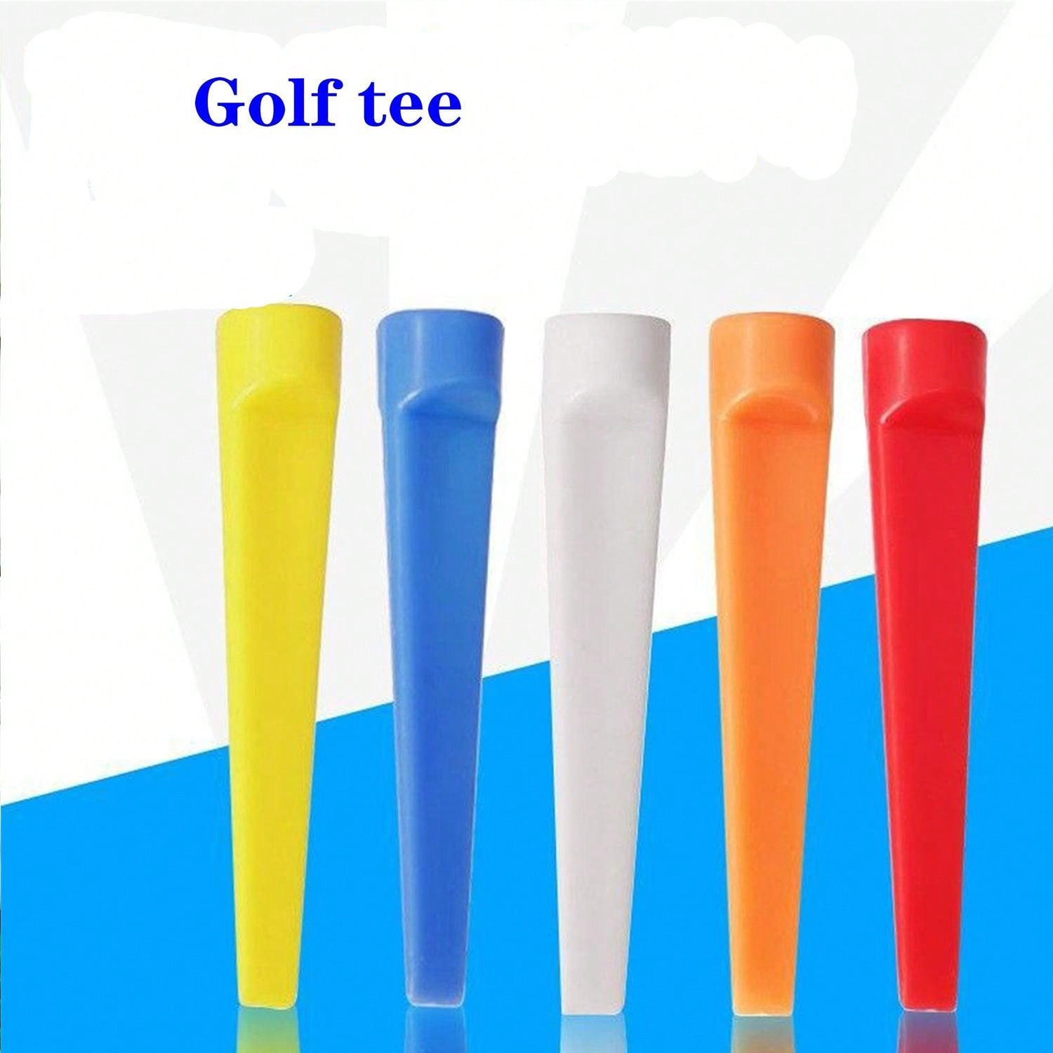 Golf Tee 7cm Flat Shaped Golf Tee, Pack Of 10pcs For Golf Course ...