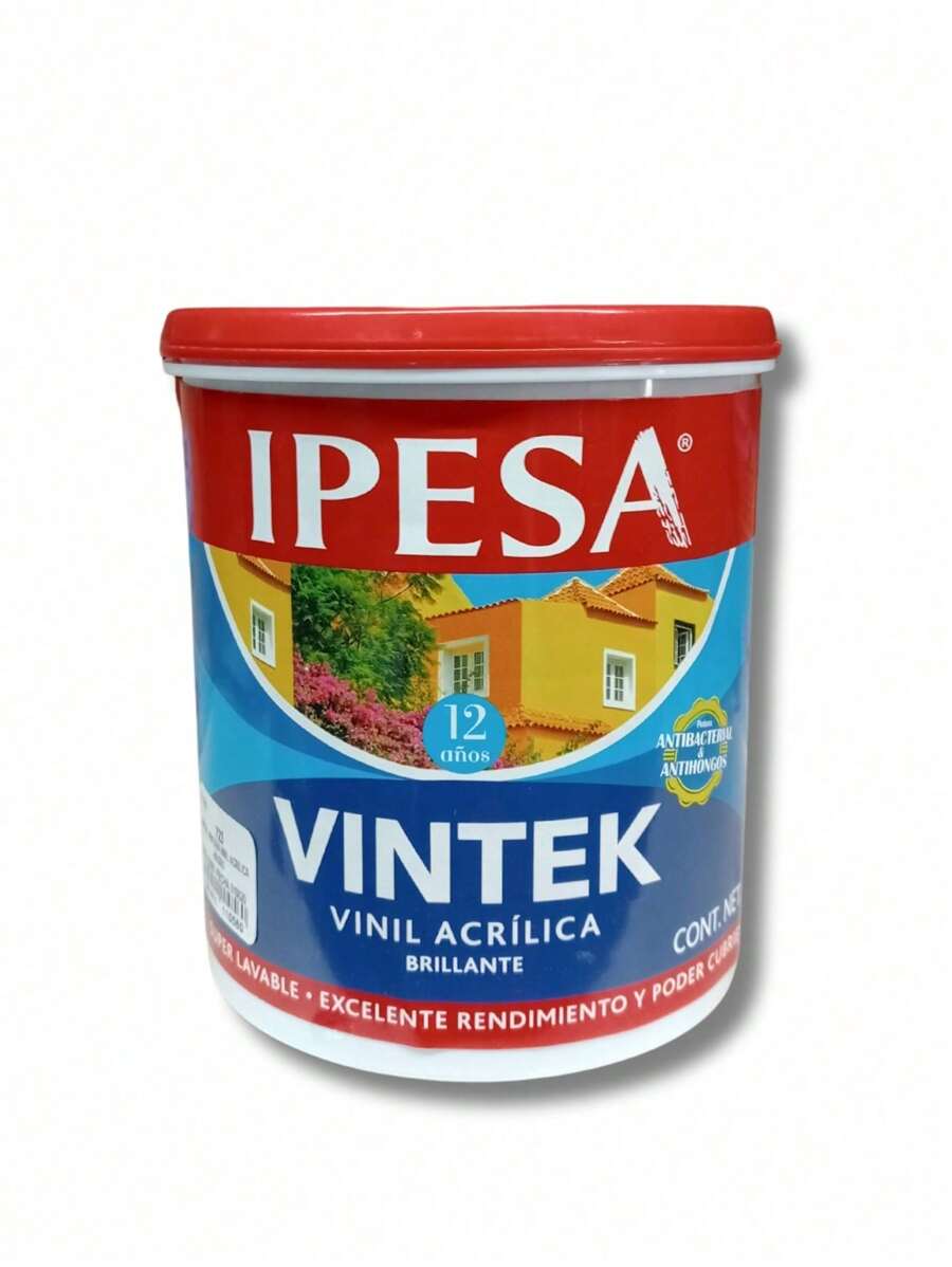 VINTEK 1 LT PINTURA VINIL ACRILICA SATINADA NEGRO IPESA 1400723 | Moda ...