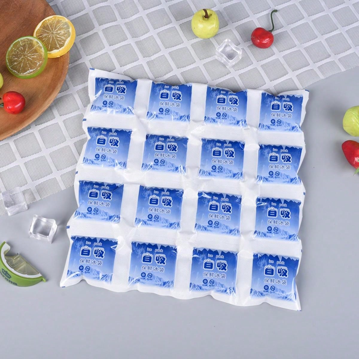 16-Grid Small Ice Bag For Self-Suction Water And Refrigeration Of Fruit ...
