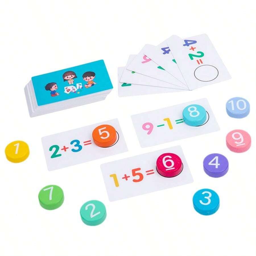 Addition And Subtraction Flash Cards Within 10 For Children Math ...