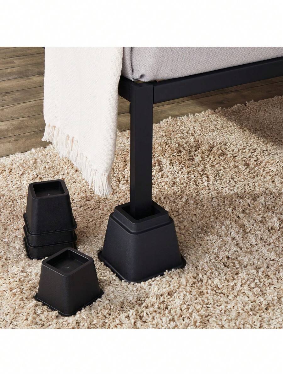 Set of 8 Adjustable Bed Risers for Platform Bed Frames, Heavy Duty ...