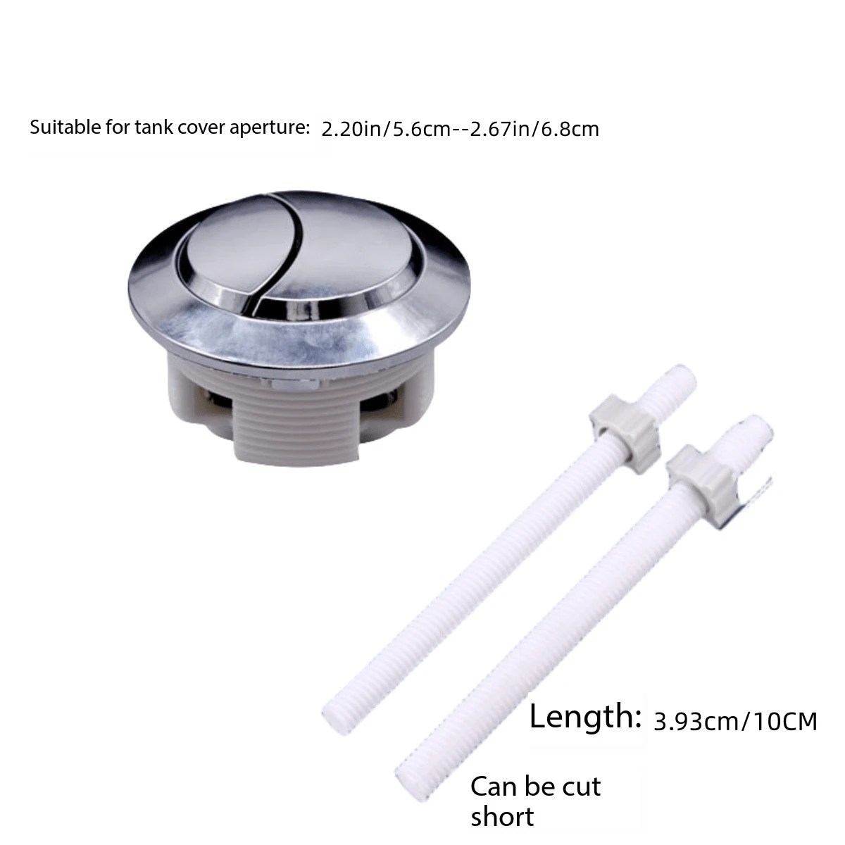 1PC bathroom flush button replacement, dual flush button in the ...