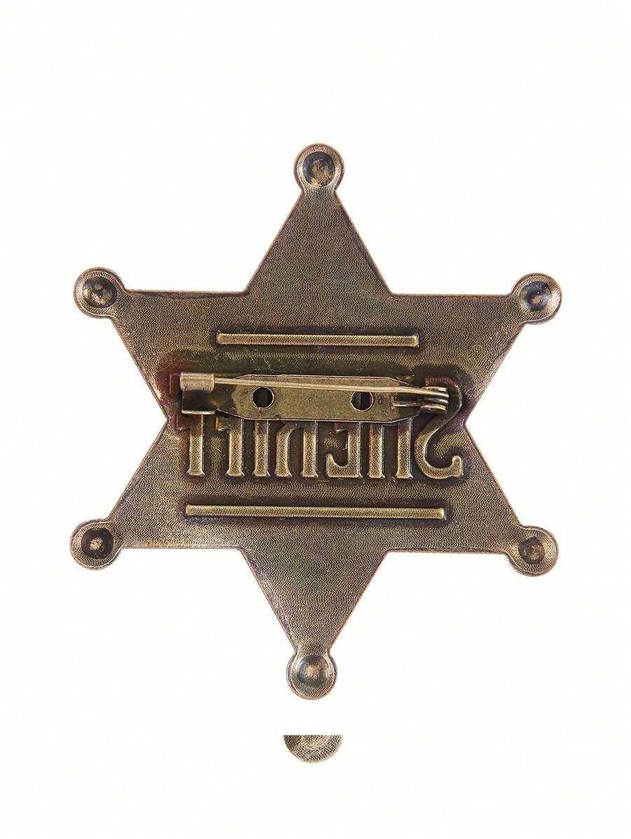 1pc Sheriff Badge For Children, Girls And Adults, Western Police Vest ...