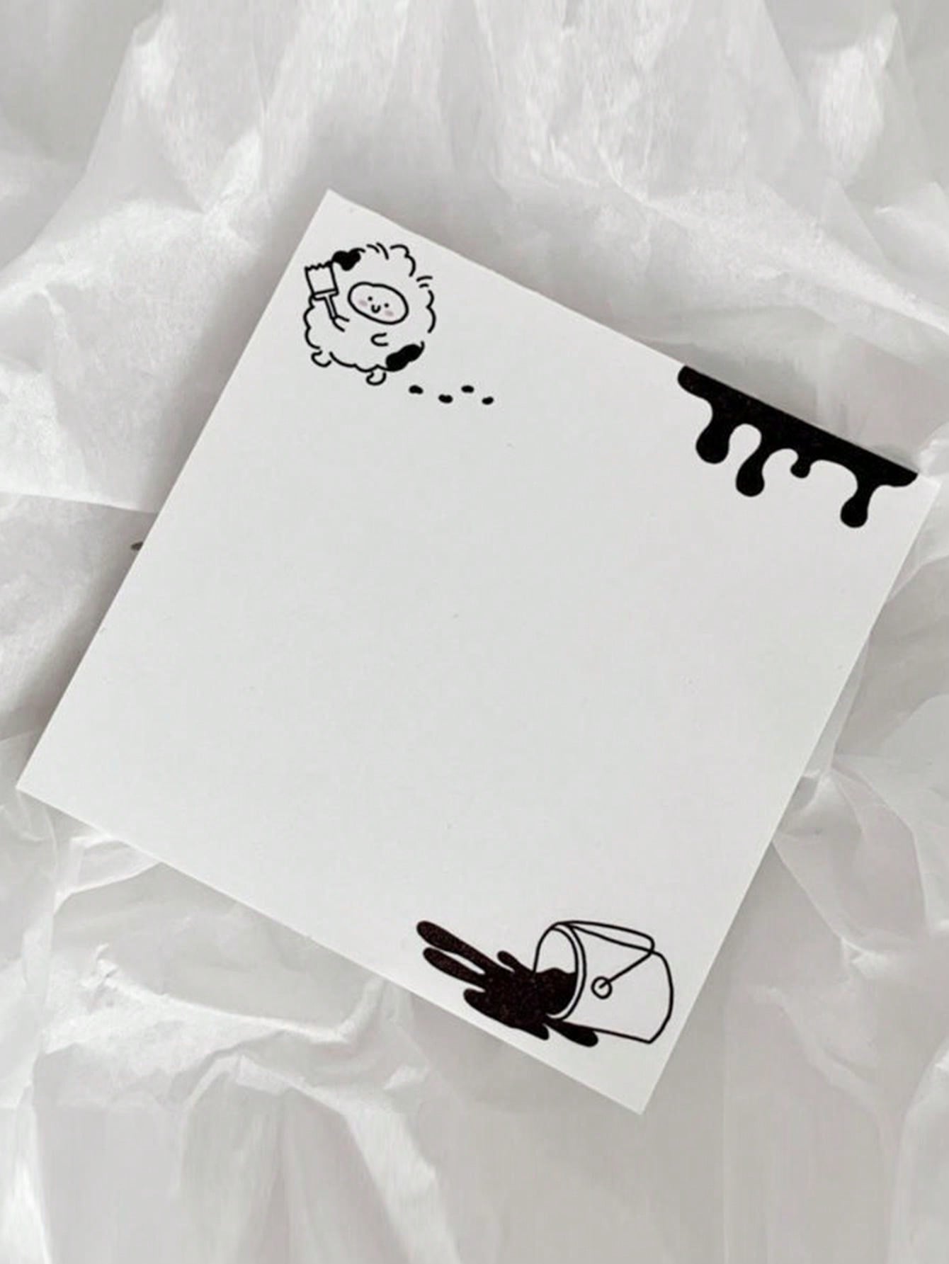 50 Feuilles Notes Autocollantes En Forme De Mouton Mignon, Blocs-notes ...