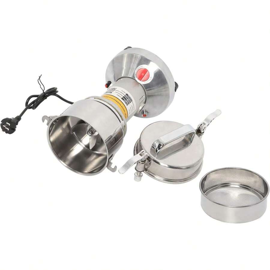 YONGSTYLE 500g Grain Mill Grinder 2500W 50-300 Mesh 36000RPM High Speed ...