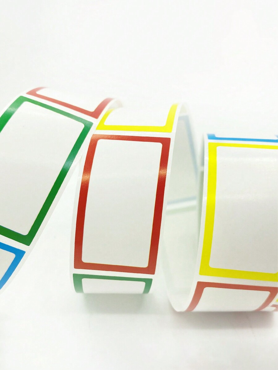 1 Roll Colorful Blank Sticker Roll For Handwritten Marking ...