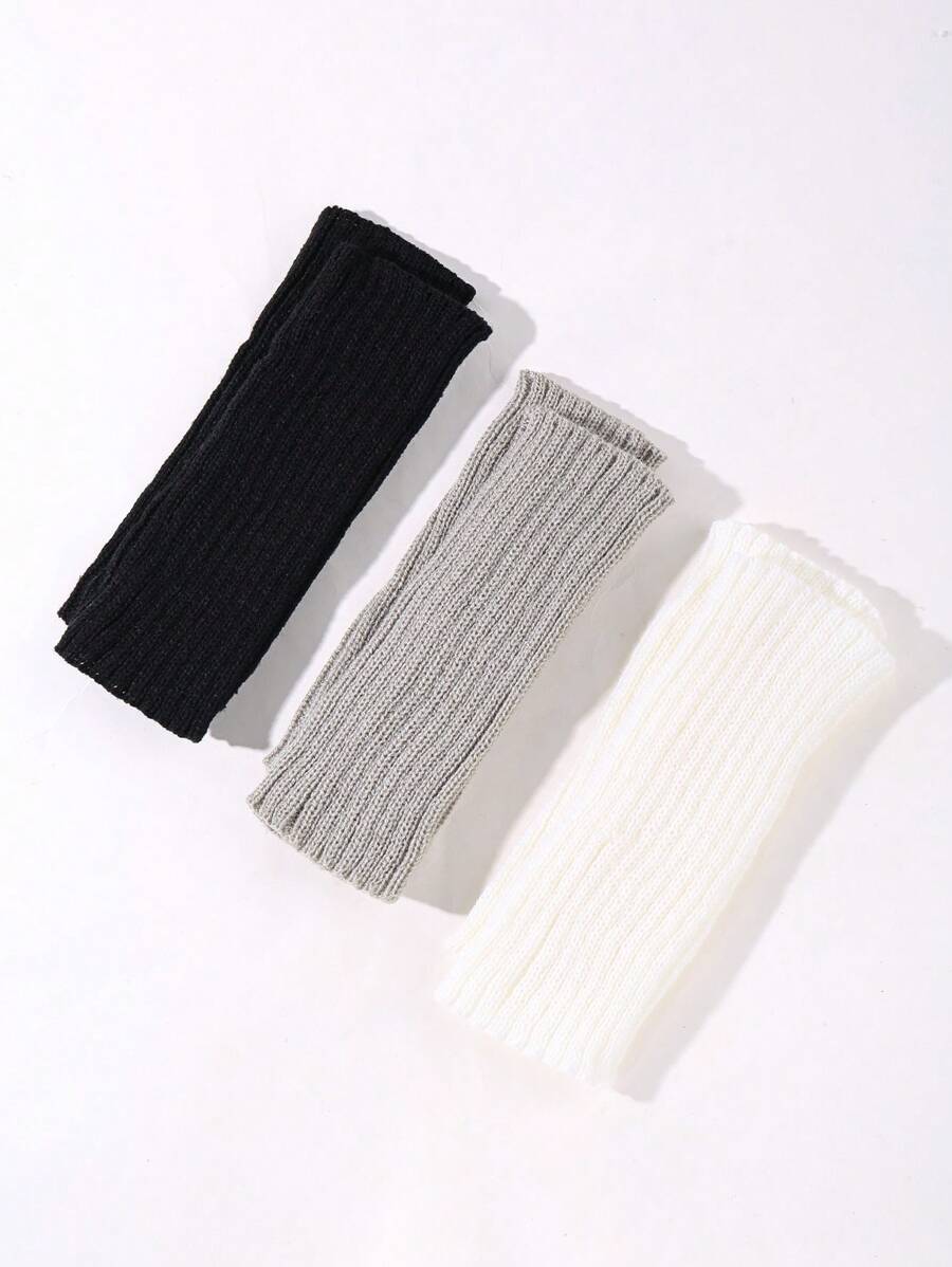 3 Pairs Cute Arm Warmers Kawaii Half Finger Y2K Adorable Accesspties ...