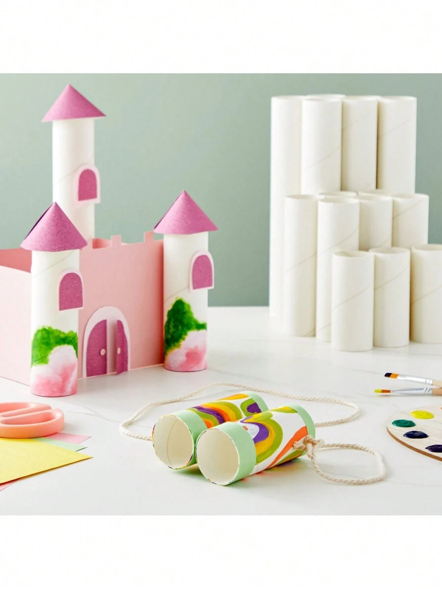 Bright Creations 24 White Cardboard Tubes for Crafts, Empty Paper Rolls ...