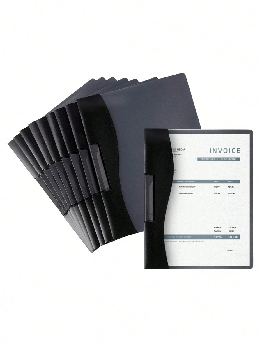 Stockroom Plus 10 Pack Clear Report Covers With Sliding Bar And Swing ...