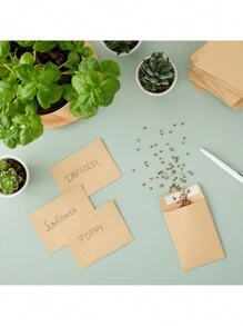 Paper Junkie 100 Pack Small Seed Saving Envelopes, Bulk 3x4 Empty Paper ...