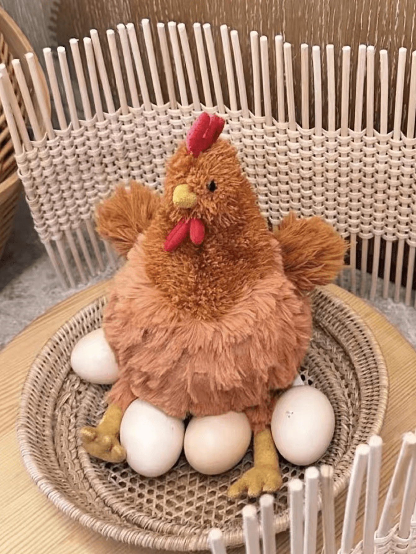 Holiday party simulation chicken cute stuffed animal | SHEIN UK