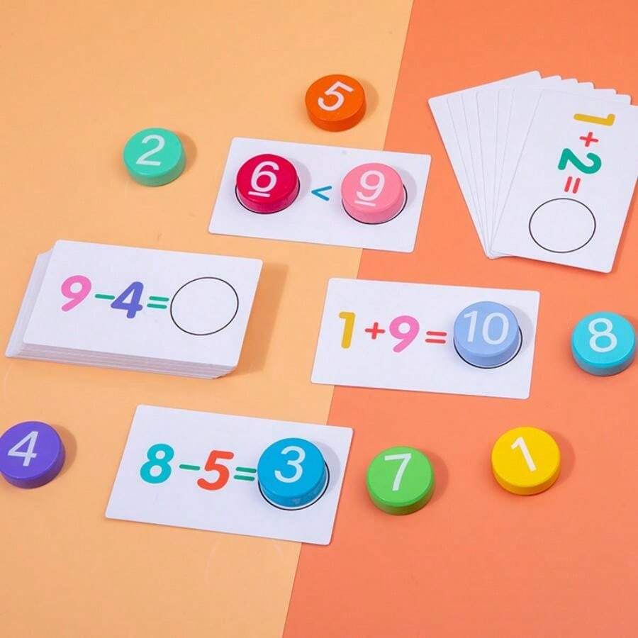 Addition And Subtraction Flash Cards Within 10 For Children Math ...