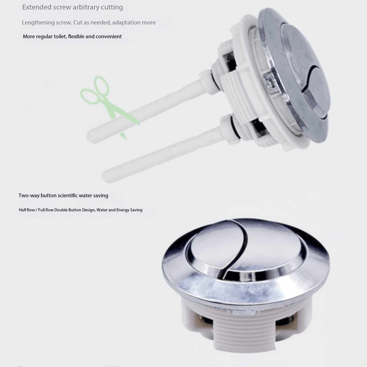 1PC bathroom flush button replacement, dual flush button in the ...