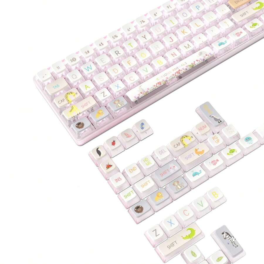 ATTACK SHARK 120 Key PBT Pudding Keycap Set ASA Profile With ...