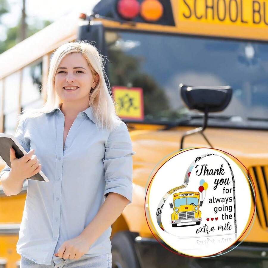 Qunclay School Bus Driver Appreciation Gift - Thank You For Always ...