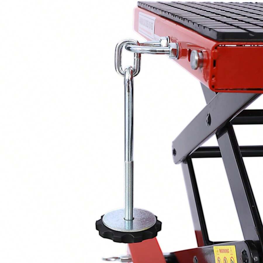 Motorcycle Lift,300 Lbs Hydraulic Motorcycle Scissor Jack Lift Foot Step with 4 Wheels Jack ...