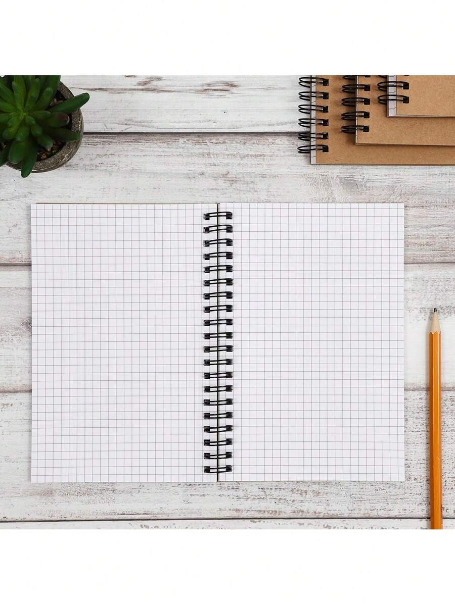 Paper Junkie Spiral Bound Graph Paper Notebooks, 50 sheets A5 Journal ...