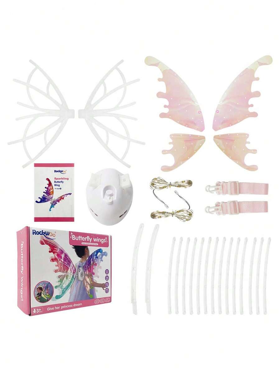Christmas Girls' Electric Illuminated Music Fairy Wing Princess, Angel ...