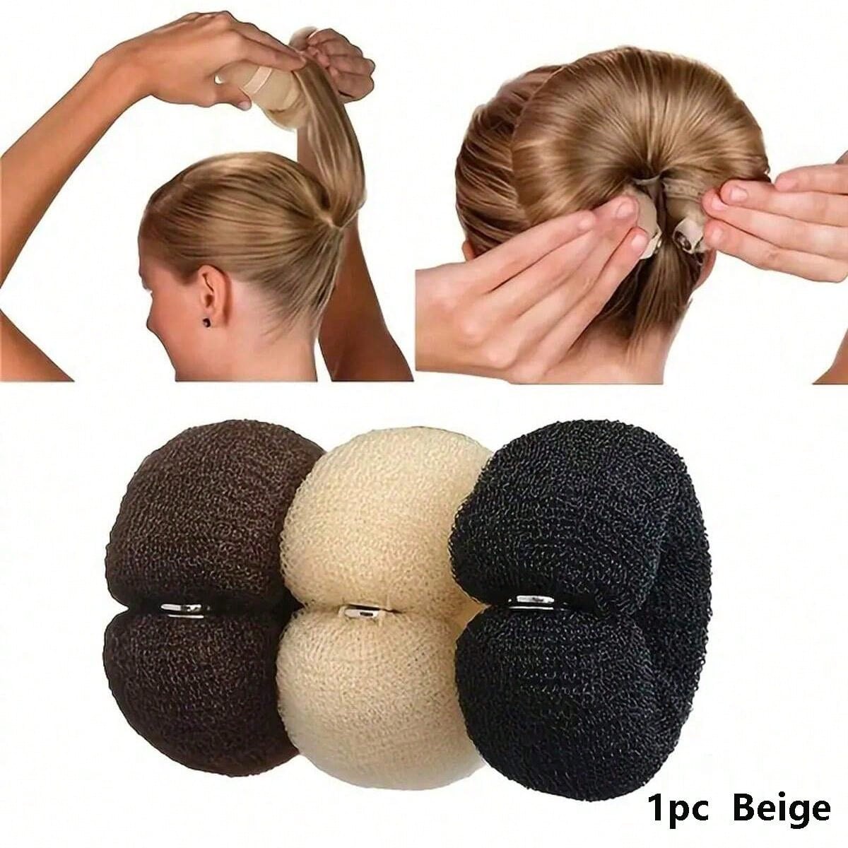 1 Stück Damen Haar Maker Donut Magic Foam Schwamm großer Ring Haar ...
