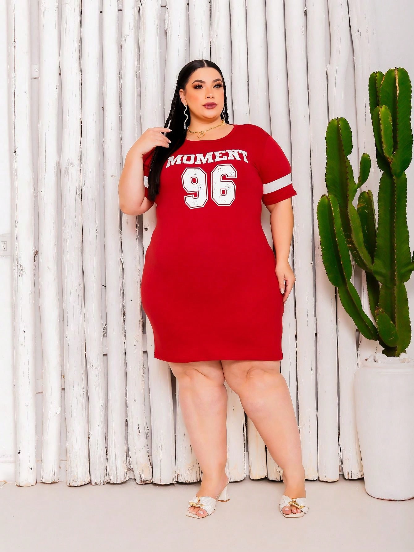 Eguh Vest Vestido Camisão Plus Size Estampado Moda Gringa Verão Grande