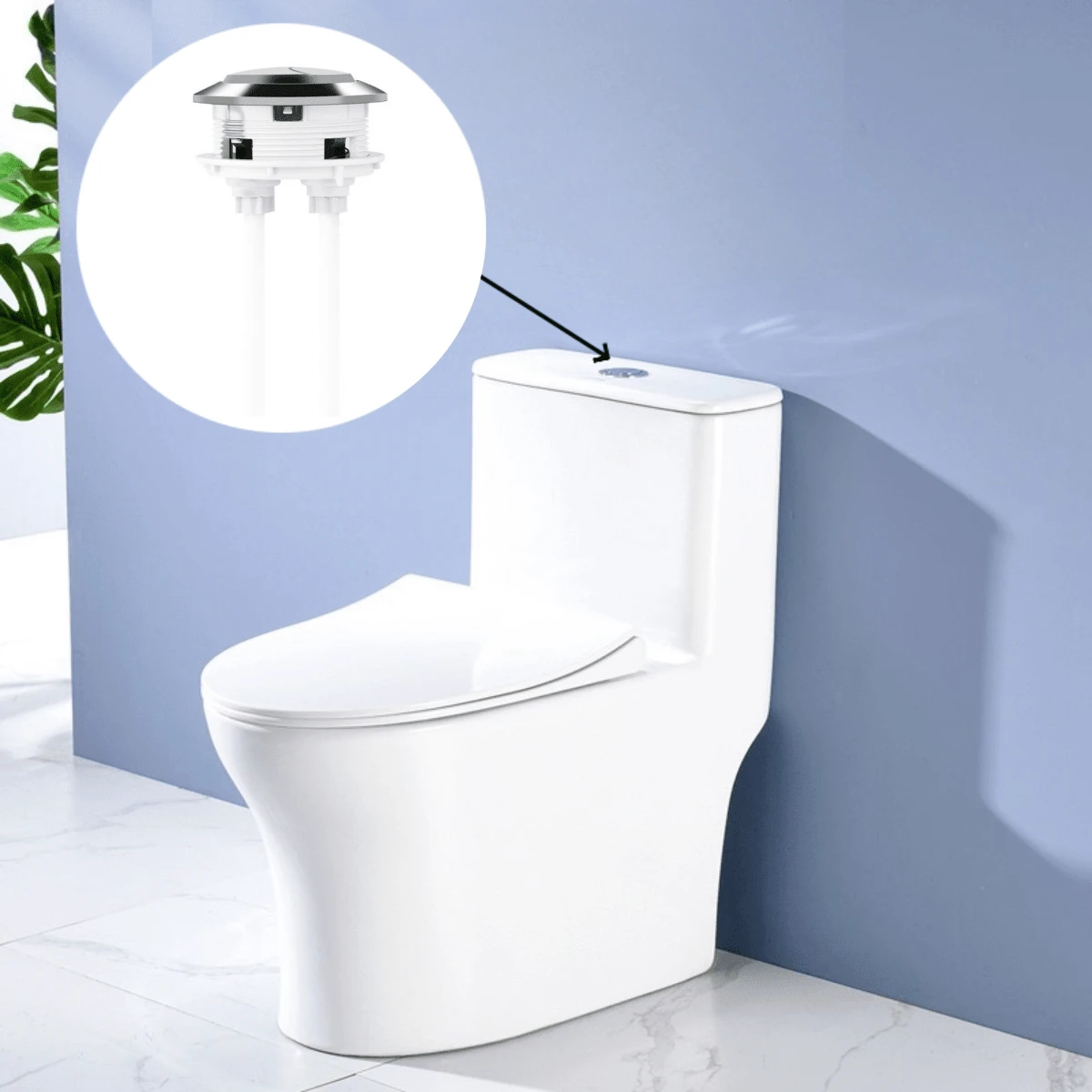 1PC bathroom flush button replacement, dual flush button in the ...