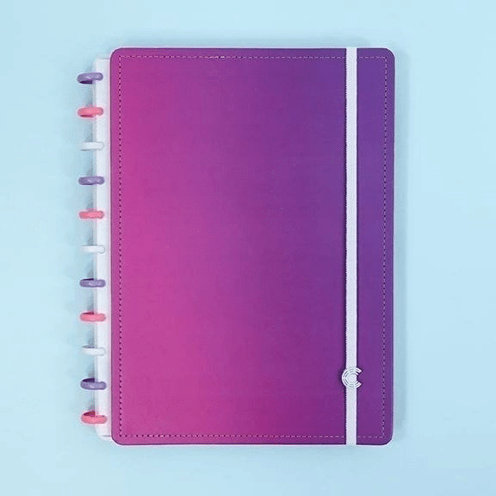 Caderno Inteligente Ultraviolet by Yasmin Galvão | Tamanho A5, Médio ou ...